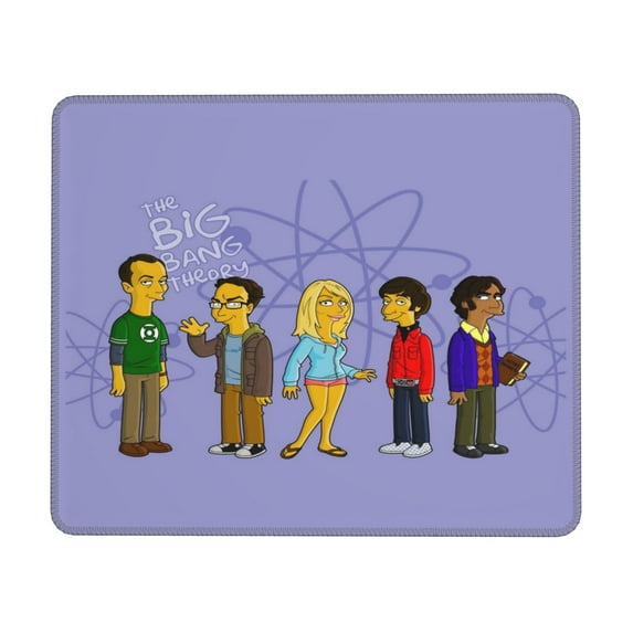 Big Small B-Ang The-0r Mouse Pad Square Stitched Edges Non-Slip Rubber ...