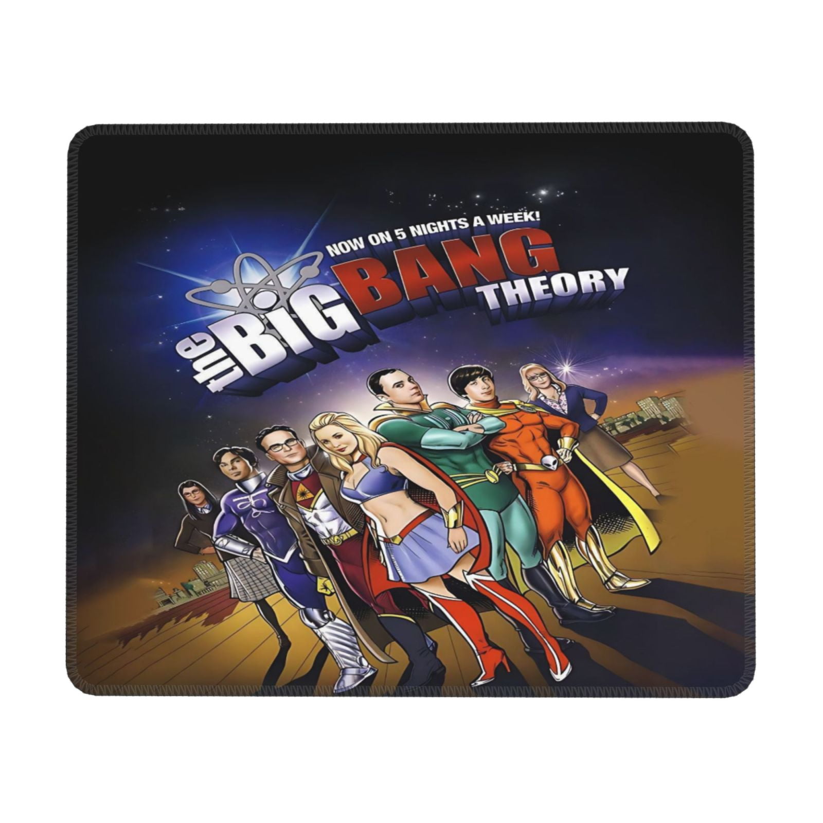 Big Small B-Ang The-0r Mouse Pad Square Stitched Edges Non-Slip Rubber ...