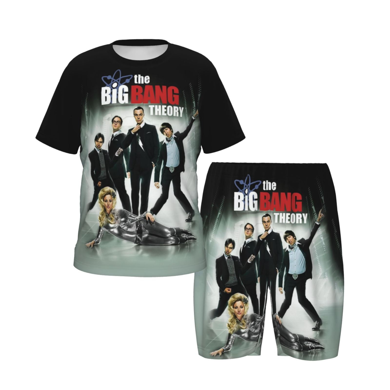 Big Small B-Ang The-0r Pajamas Set Cartoon Shirt With Shorts Set Summer ...