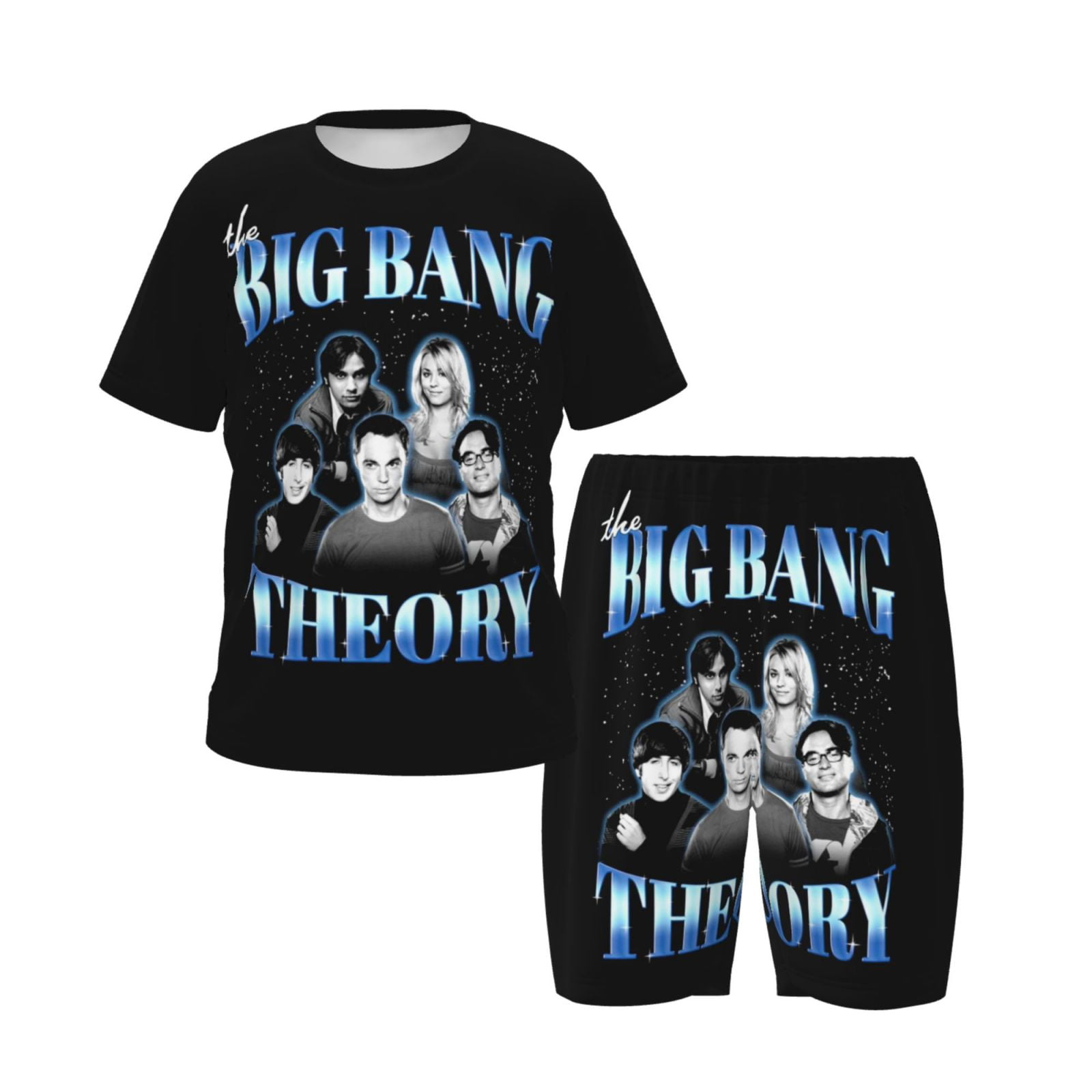 Big Small B-Ang The-0r Pajamas Set Cartoon Shirt With Shorts Set Summer ...