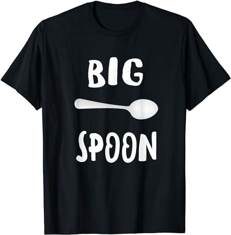 Big Spoon T-Shirt Funny Matching Family Couple Shirts - Walmart.com