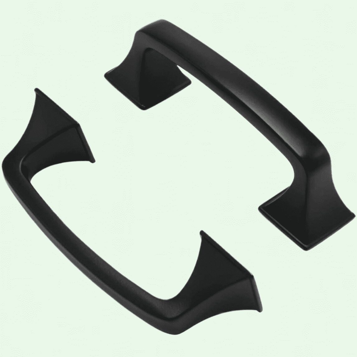 Big Square Foot Arch Cabinet Pulls, 10 Pack, 3" Hole Centers, Vintage ...