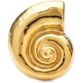 Big Stainless Steel Shell Brooches For Women Snail Shell Metal Brooch ...