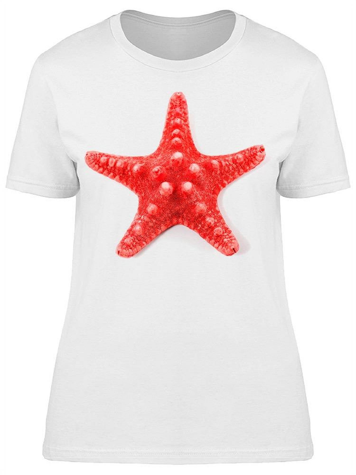 Big Starfish At Top T-Shirt Women -Image by Shutterstock, Female Small ...