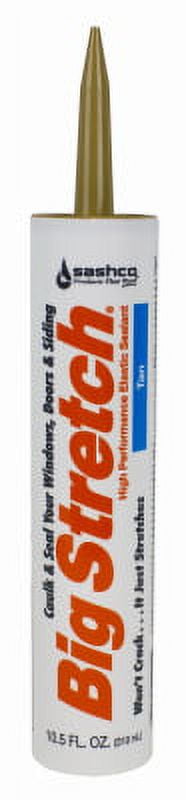 Big Stretch 10.5 OZ Tan Acrylic Rubber Sealant Use On Windows, Each ...