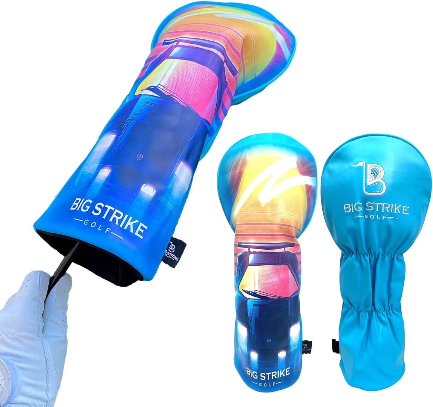 Big Strike Golf - Golf Club Head Cover PU Leather - Durable Driver ...