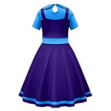 Big Summer Dresses For Girls Pattern Printed Short Sleeved Round Neck ...