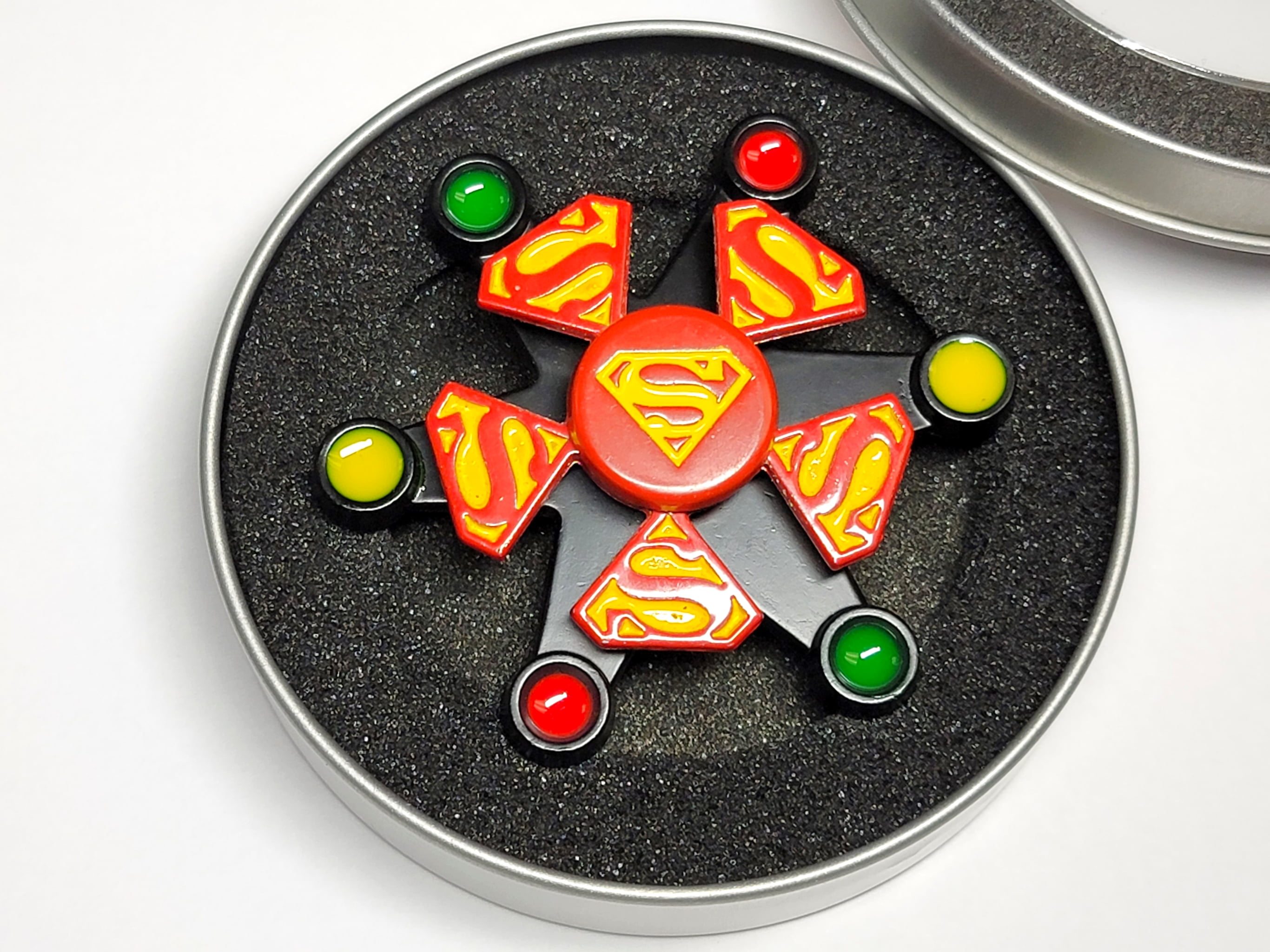 Big Superman Metal Fidget Spinner Comic Hero Steel Hand Toy XMAS ...