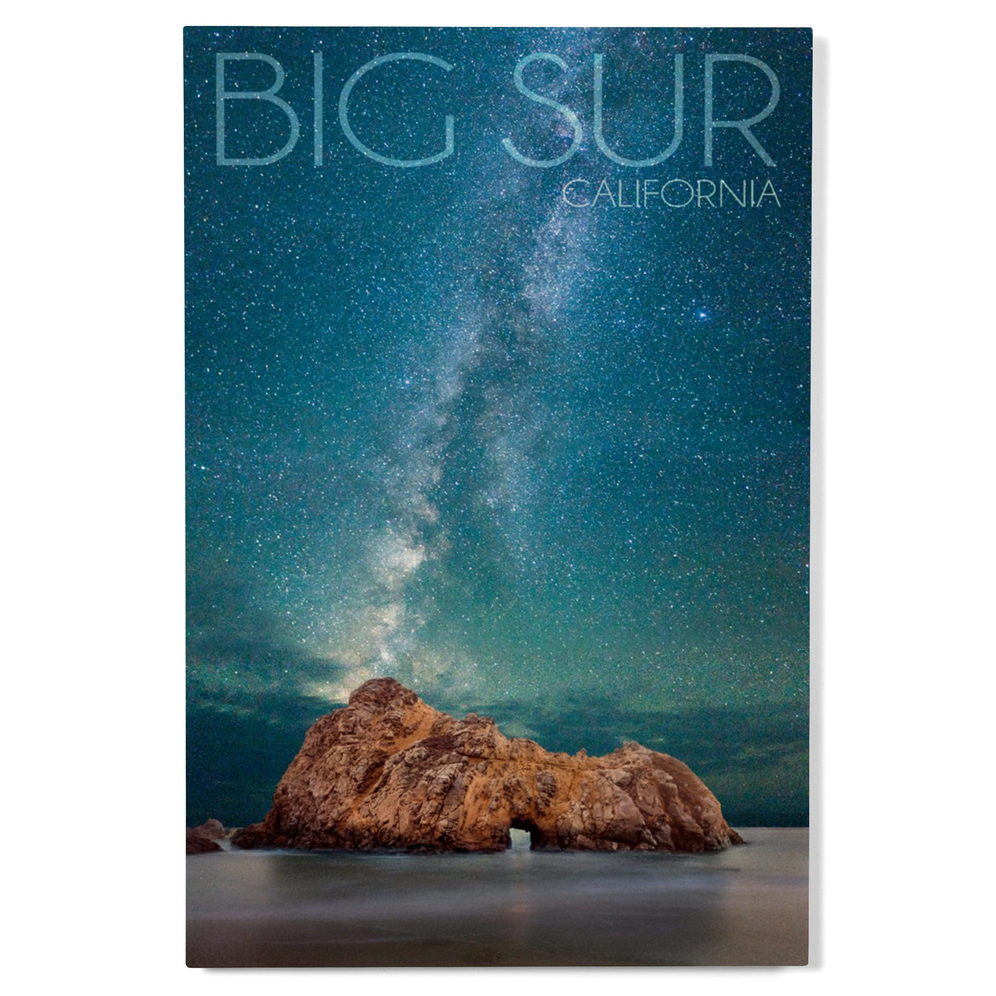Big Sur, California, Pfieffer Beach Rock Formation and Milky Way Birch ...