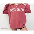 Big Sur Crewneck T-Shirt Faded, Grunge Style Pullover T-Shirt ...