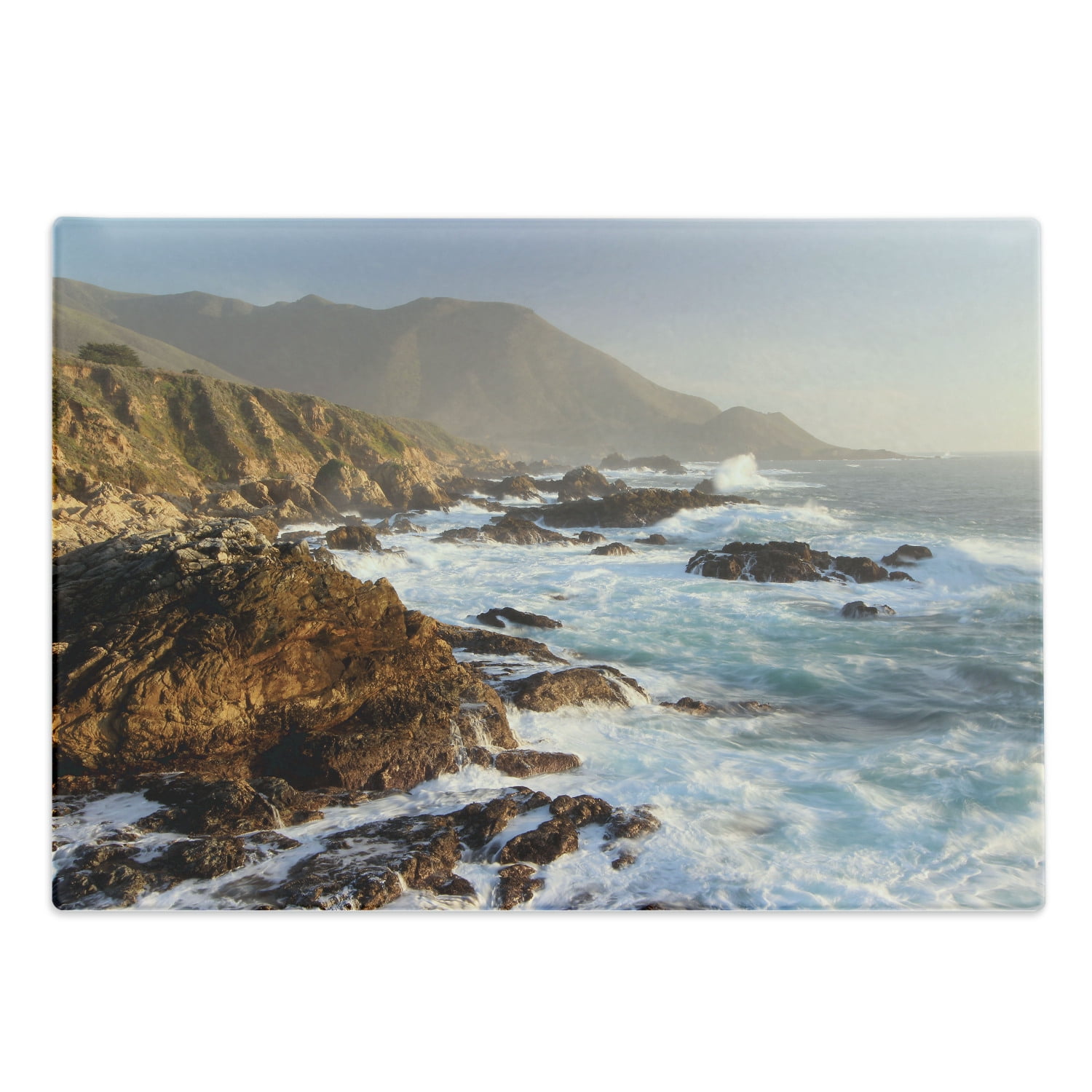 Big Sur Cutting Board, Panorama Photo of California Sunrise in Rocky ...