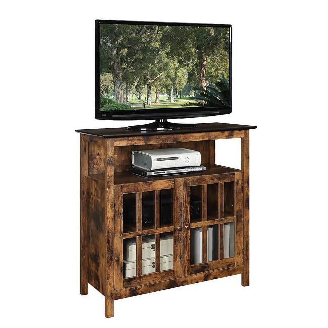 Big Sur Highboy TV Stand with Storage Cabinets, Barnwood - Walmart.com