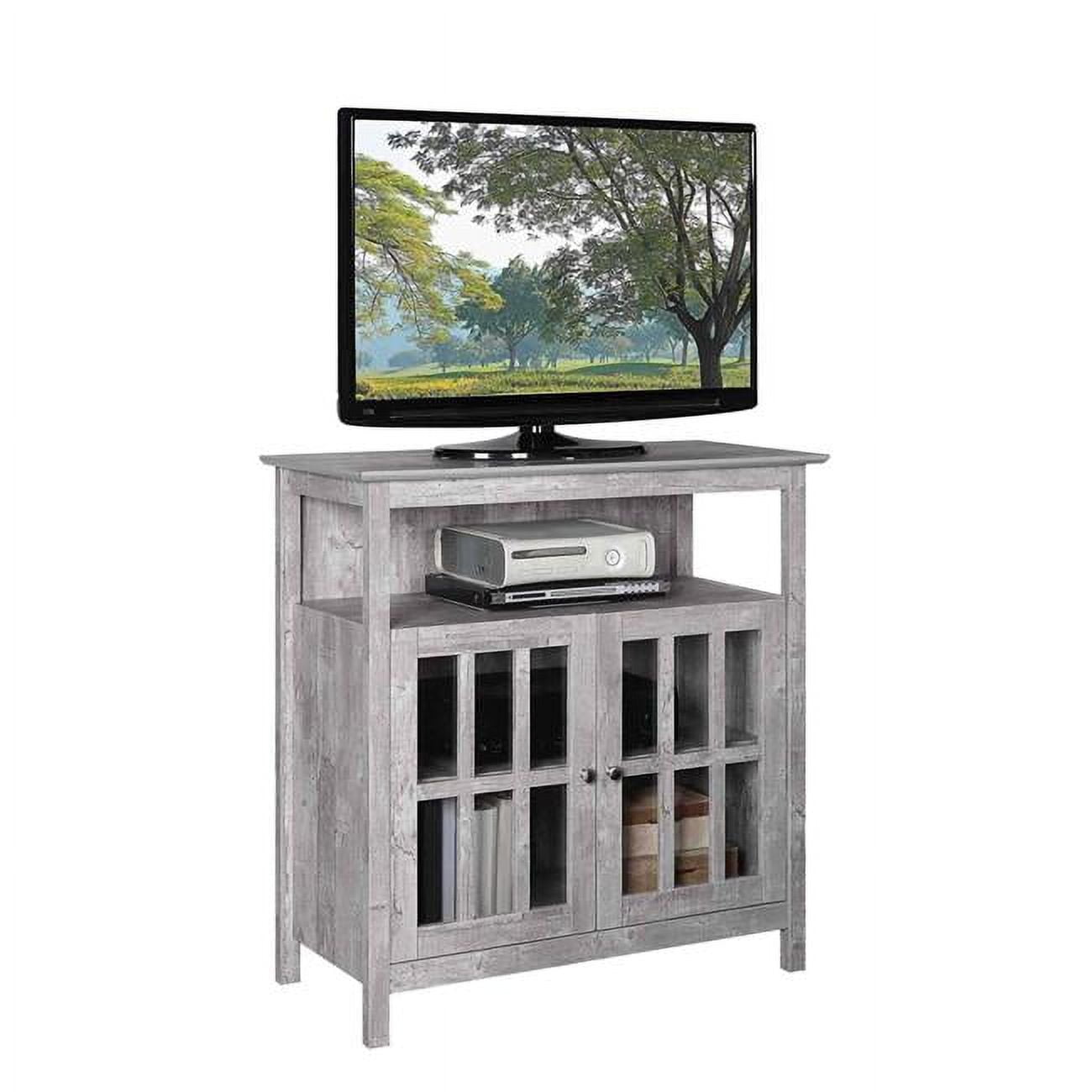 Big Sur Highboy TV Stand with Storage Cabinets, Faux Birch - Walmart.com