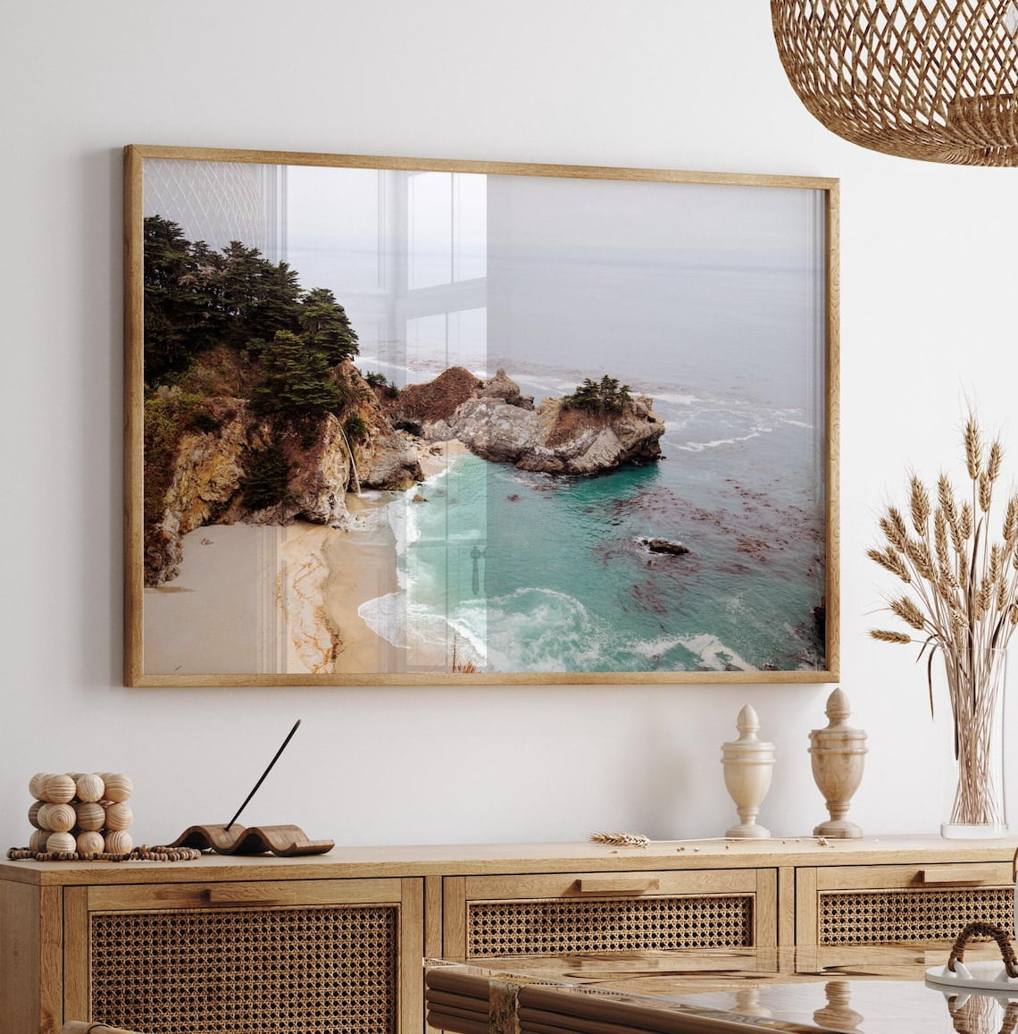 Big Sur Poster California Nature Art File Boho beach wall Poster ...