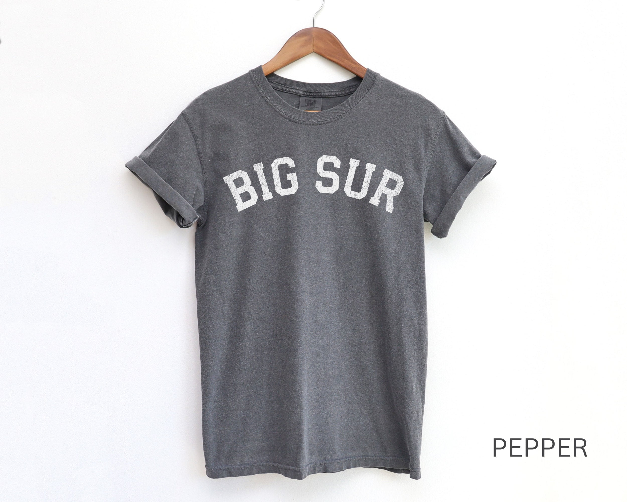 Big Sur T-Shirt California Coast, Beach Tee Gift for Her, Him Rustic ...