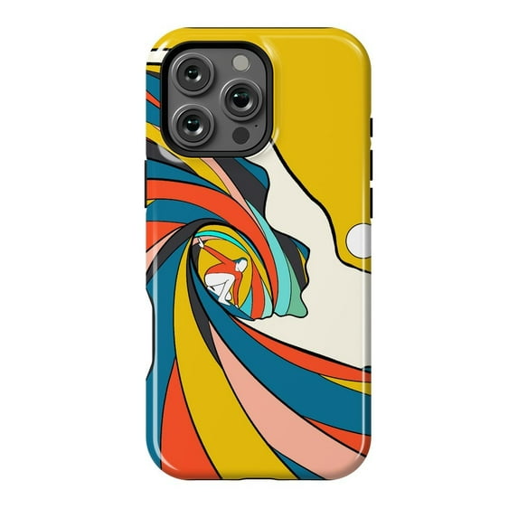 Big Surf Wave Ocean Adventure Art Phone Case for iPhone 17 16 15 14 13 ...