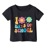 Big T-Shirts For Girls Boy Fashion Casual Print Round Neck Loose Short ...