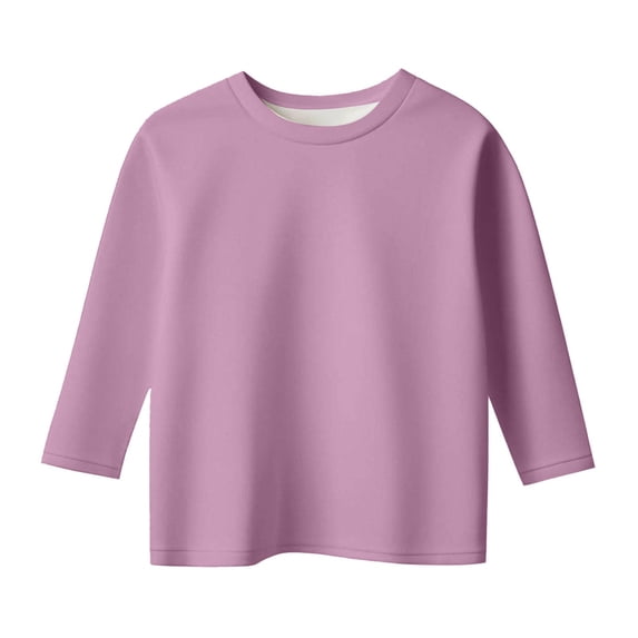 Big T Shirts For Girls Classic Solid Color Crewneck For Comfortable ...