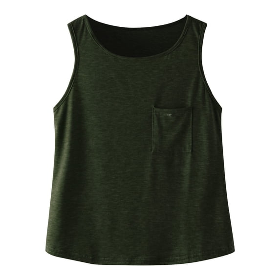 Big T Shirts For Girls Kids Crewneck Solid Basic Tank Sleeveless Casual ...