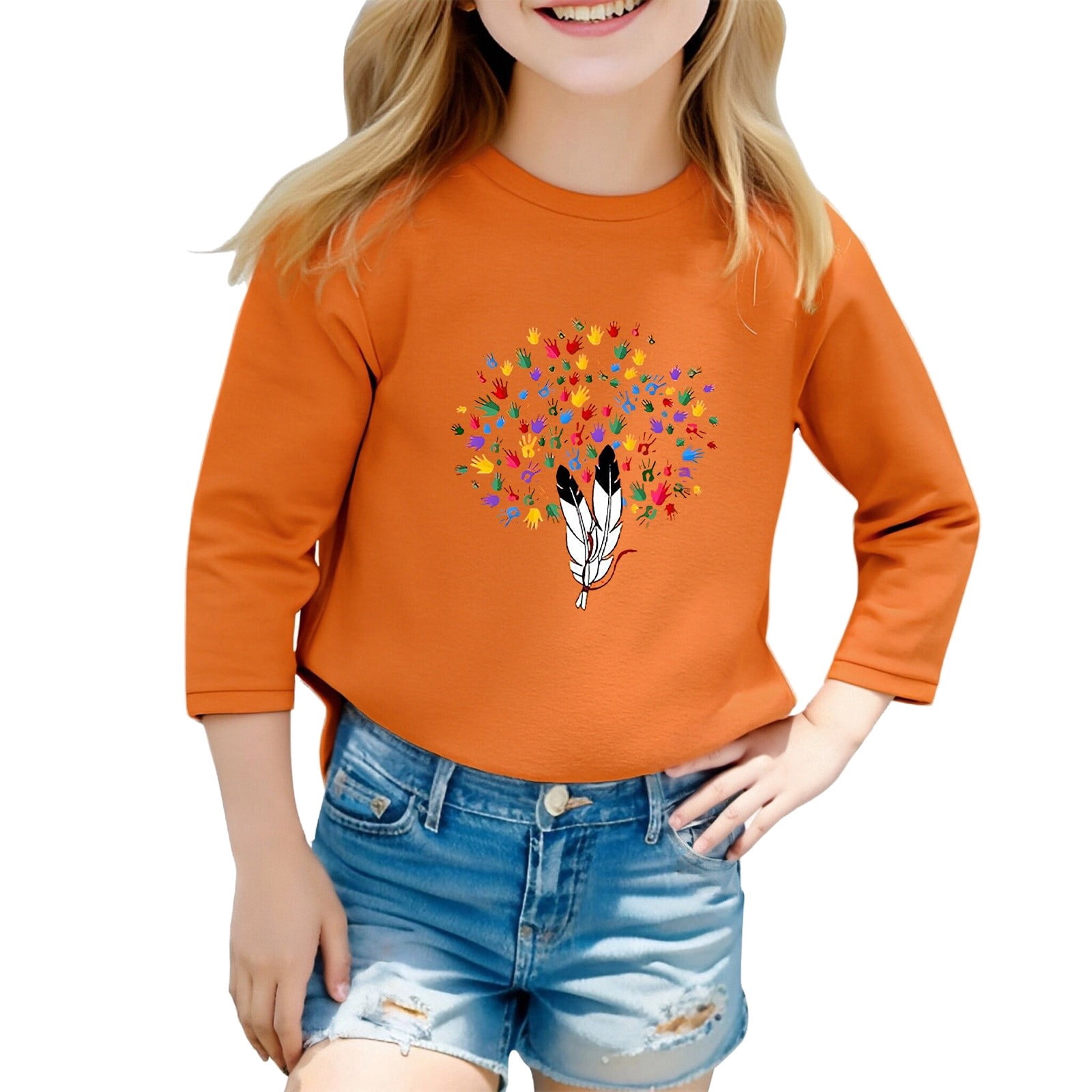 Big T Shirts For Girls Kids Orange Coat Day Truth And Reconciliation ...
