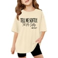 Big T Shirts For Girls Stylish Graphic Letter Print Casual Comfortable ...