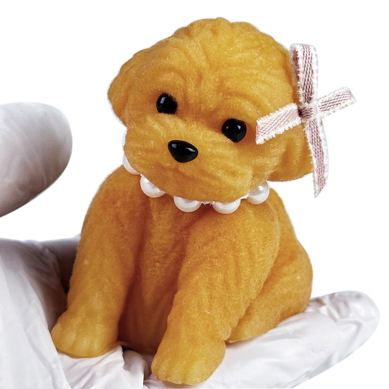 Handmade Taba Squishy Dog Toy, Cute Silicone Mochi Teddy Dog, Poodle ...