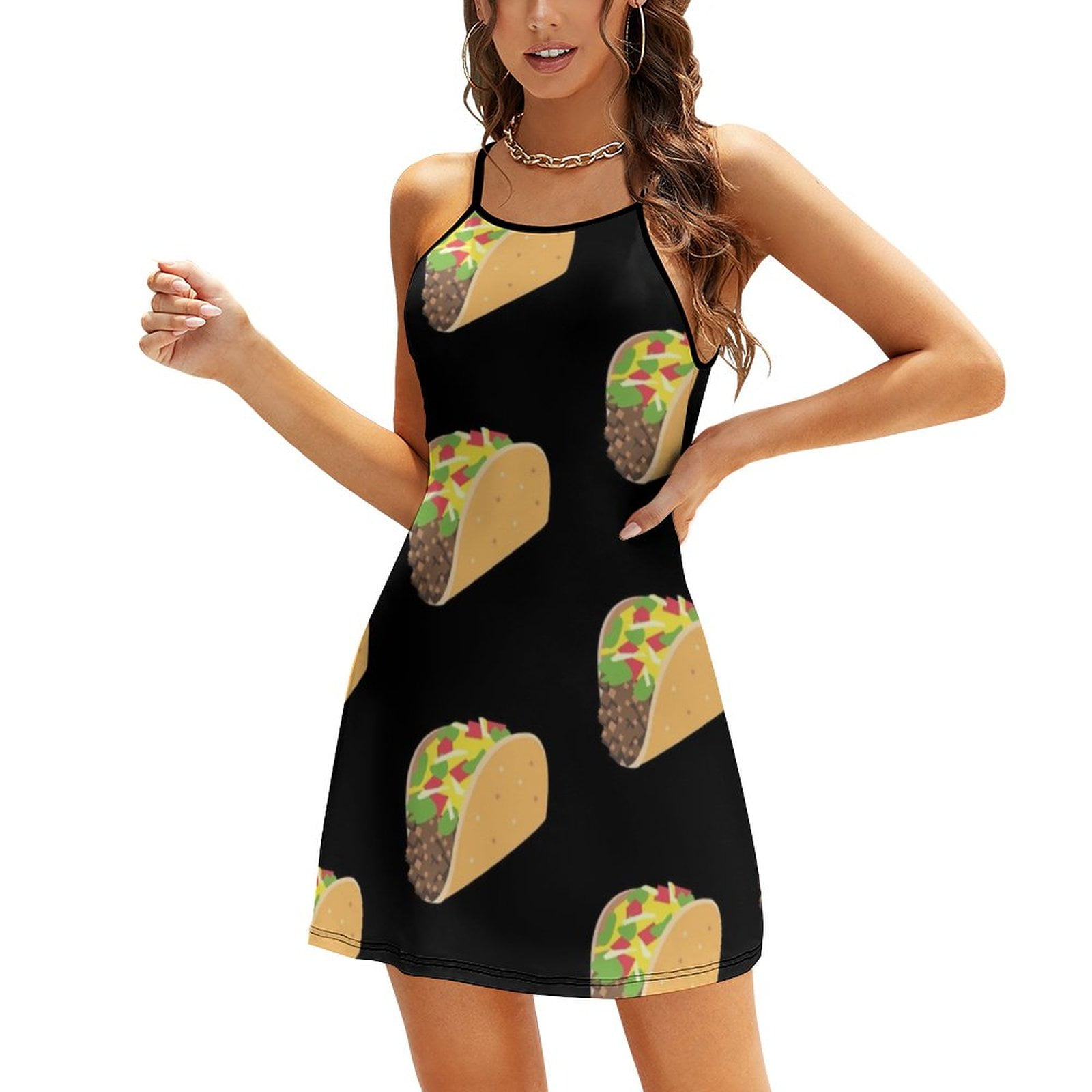 Big Taco Evening Party Dresses Midi Sexy Dress Female Sweet One Piece ...