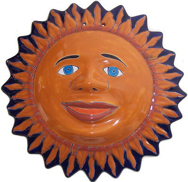 Big Talavera Ceramic Sun Face - Walmart.com