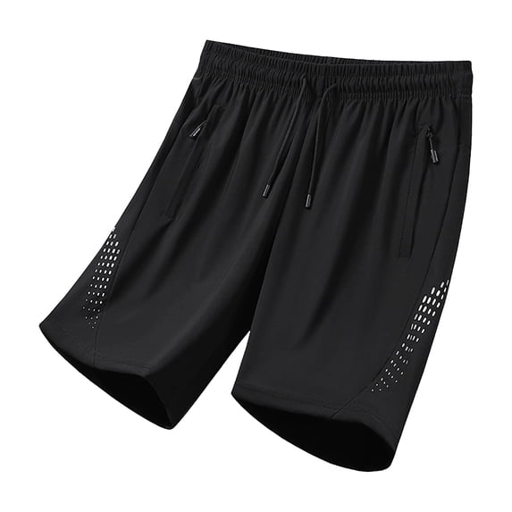 Big & Tall Athletic Shorts for Men Solid Casual Elastic Waist ...