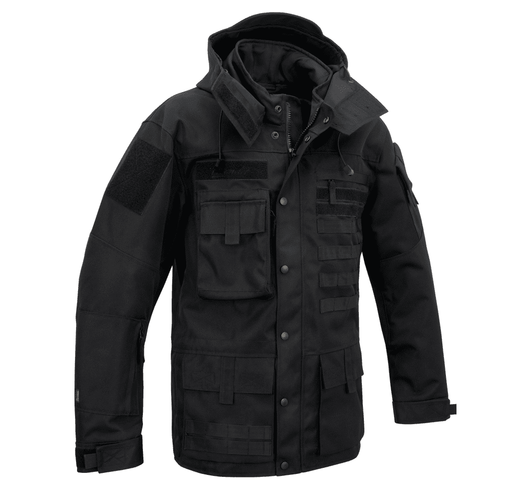 Big & Tall Brandit Commando TAC Jacket (Black 3XL) - Outdoors Work Wear ...