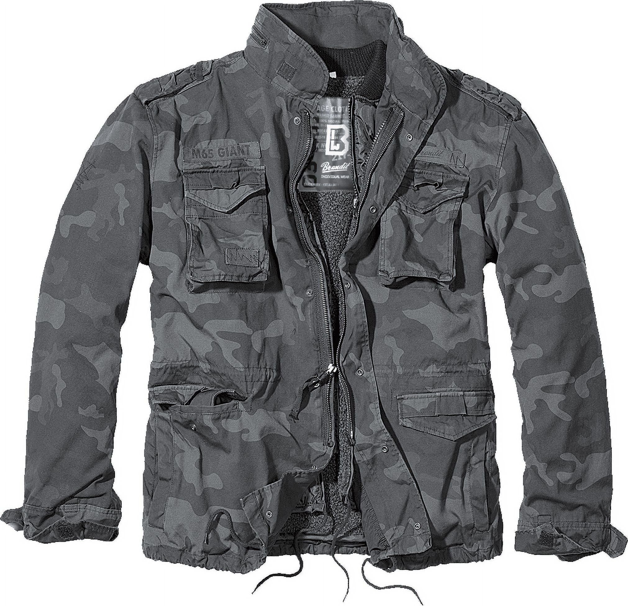 Big & Tall Brandit M65 Premium Field Jacket (Dark Camouflage 6XL ...
