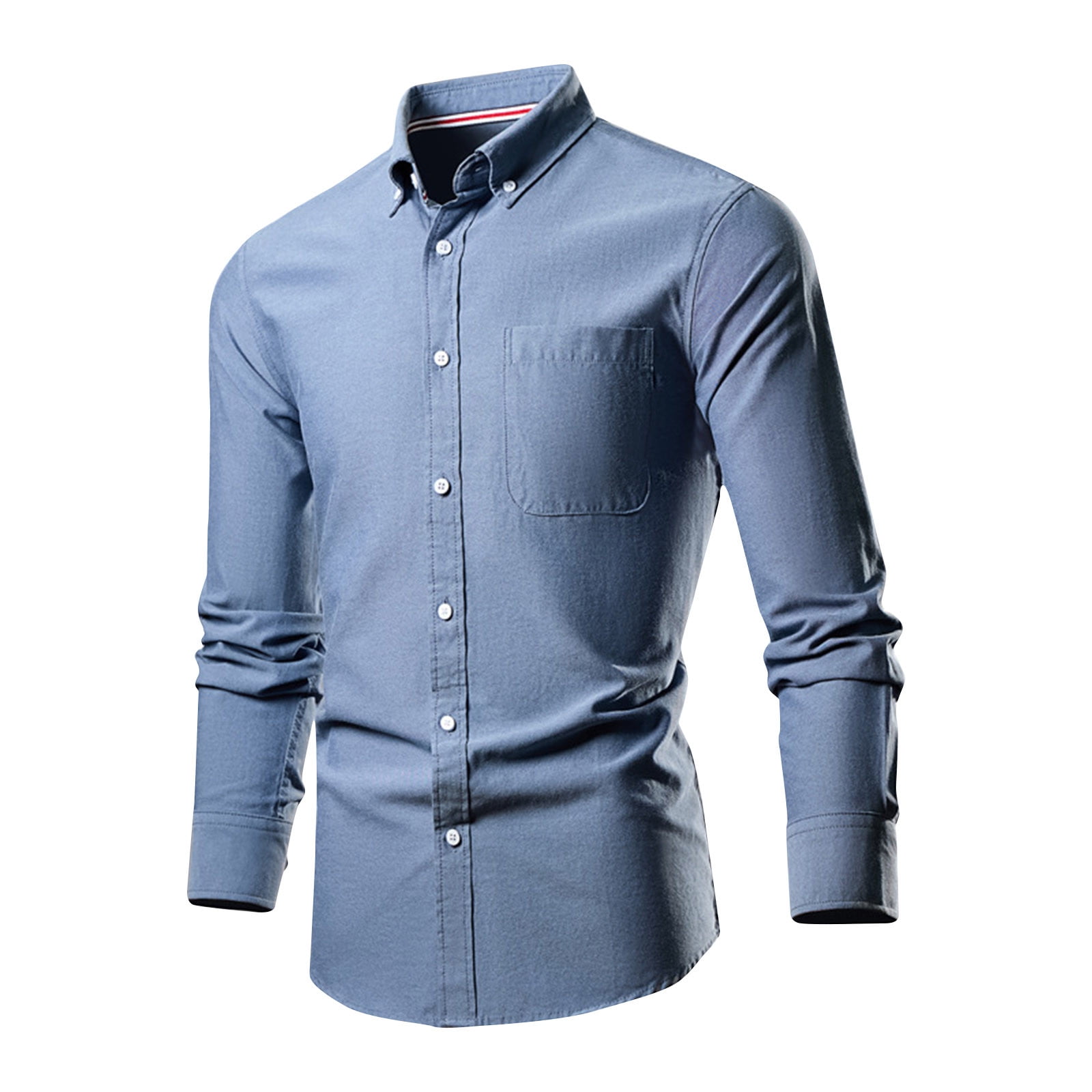 Big & Tall Dress Shirts for Men S-6XL Plus Size Business Work Long ...
