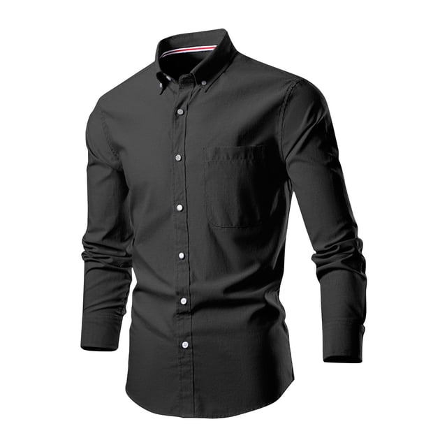 Big & Tall Dress Shirts for Men S-6XL Plus Size Business Work Long ...