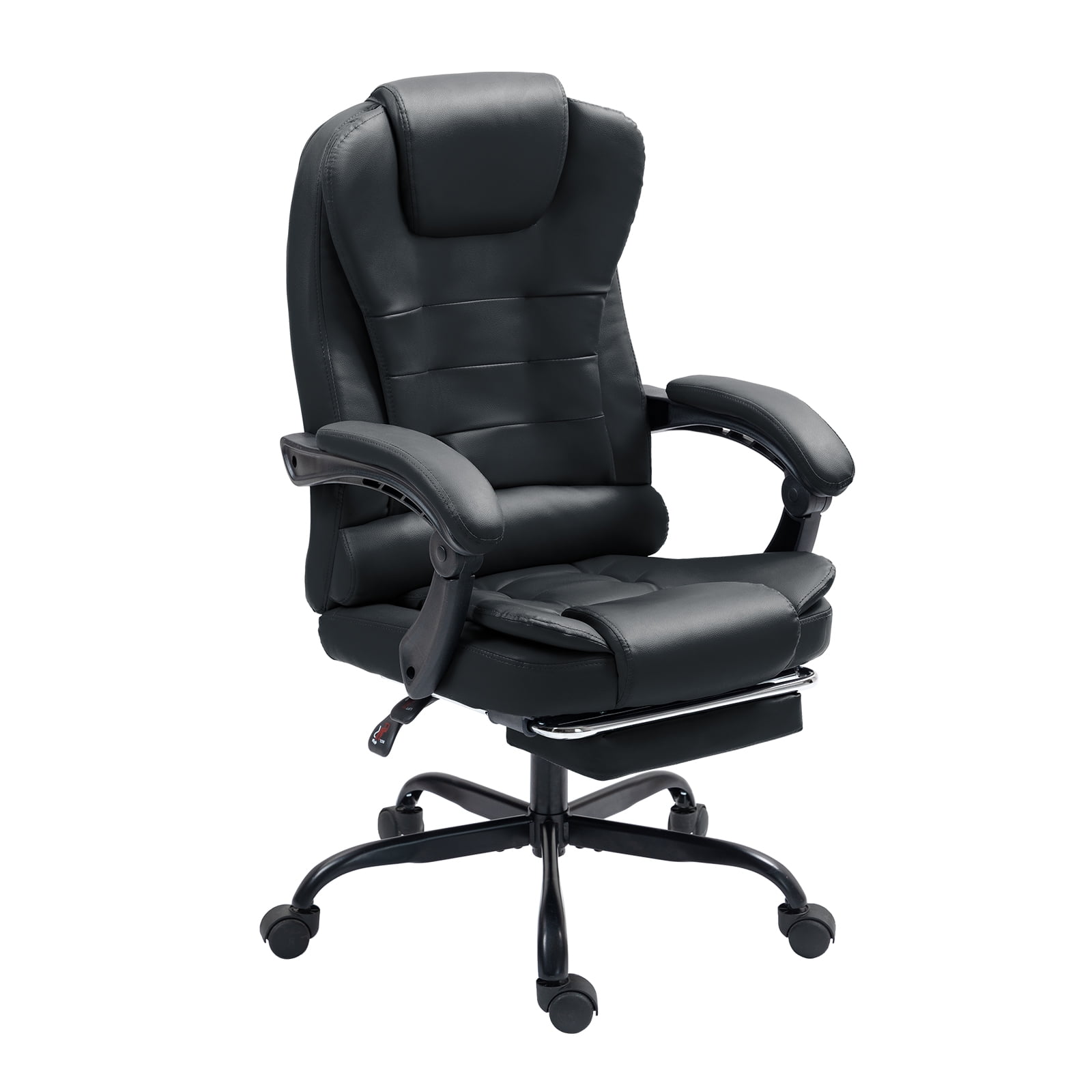 Big and Tall Executive Office Chair with Footrest, Ergonomic Reclining ...
