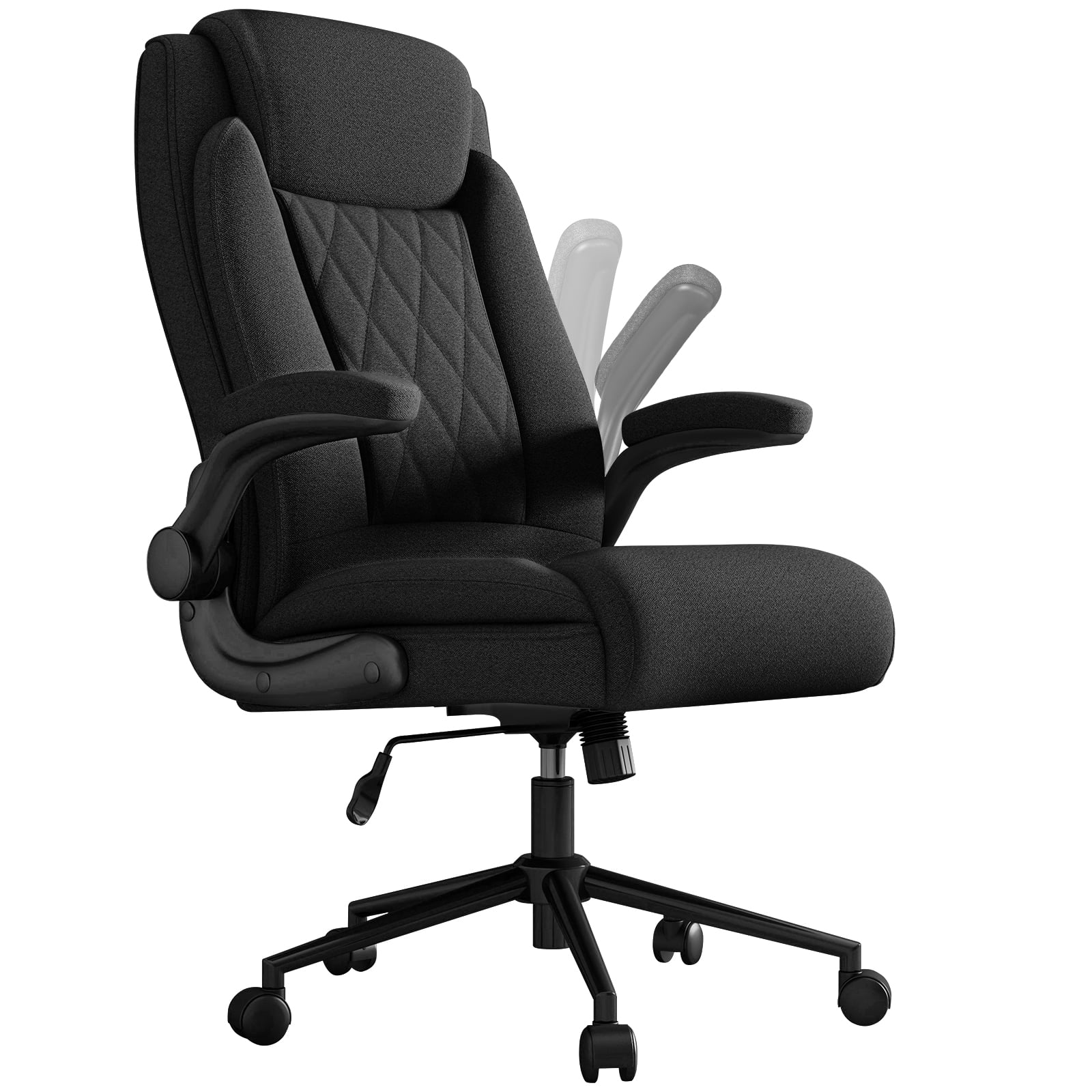 Big and Tall Fabric Office Chair -500 lb Heavy Duty Office Chair for ...