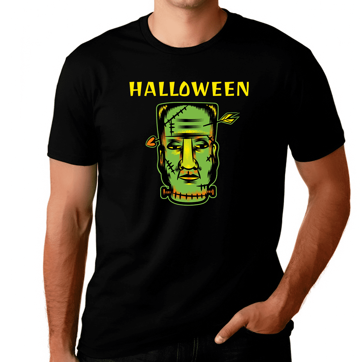 Big & Tall Frankenstein Funny Halloween T Shirts for Men Plus Size ...
