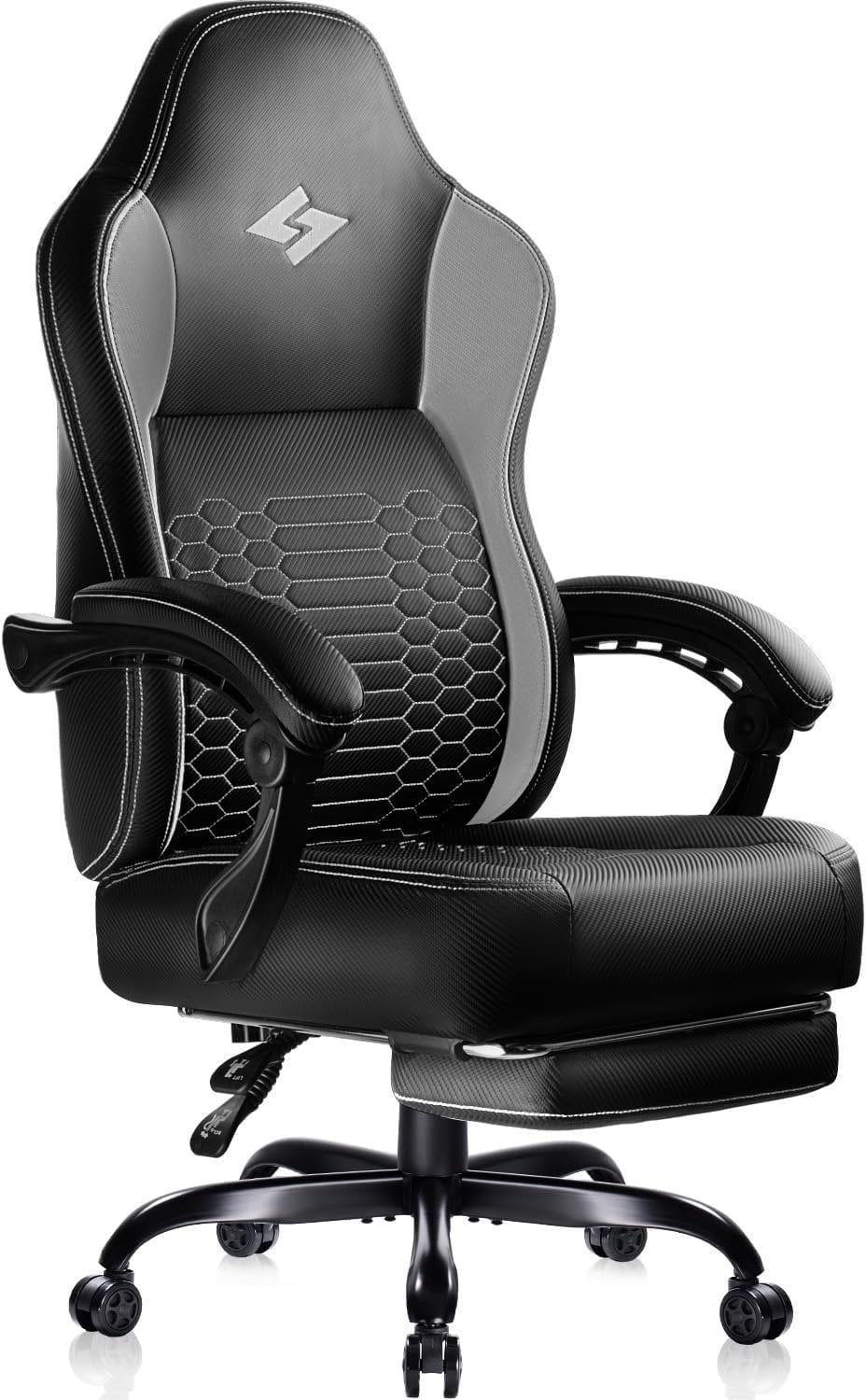 Big and Tall Gaming Chair 400lb Weight Capacity,Gamer Chairs for Adults ...