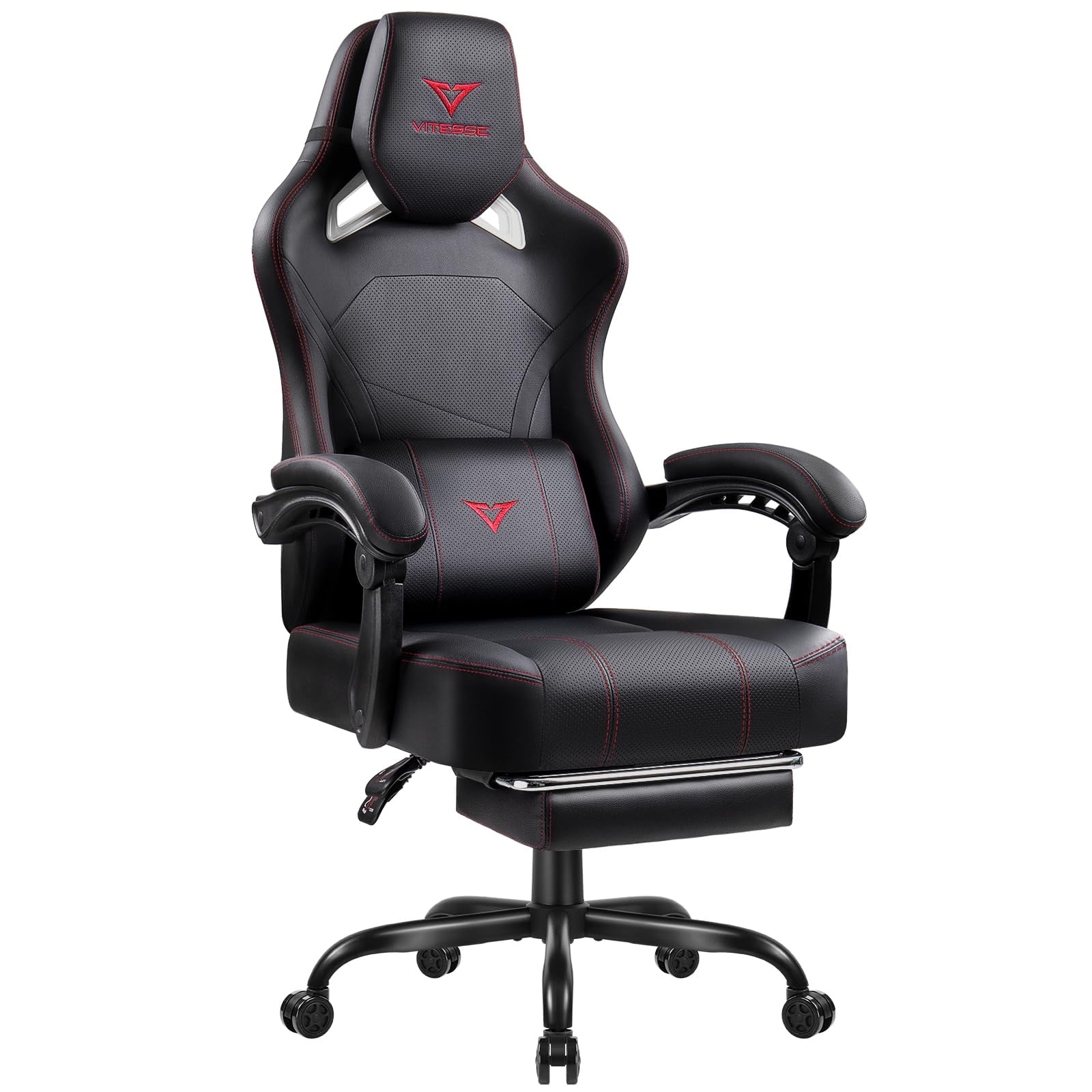 Big and Tall Gaming Chair for Adults with Footrest, 400lbs Weight ...