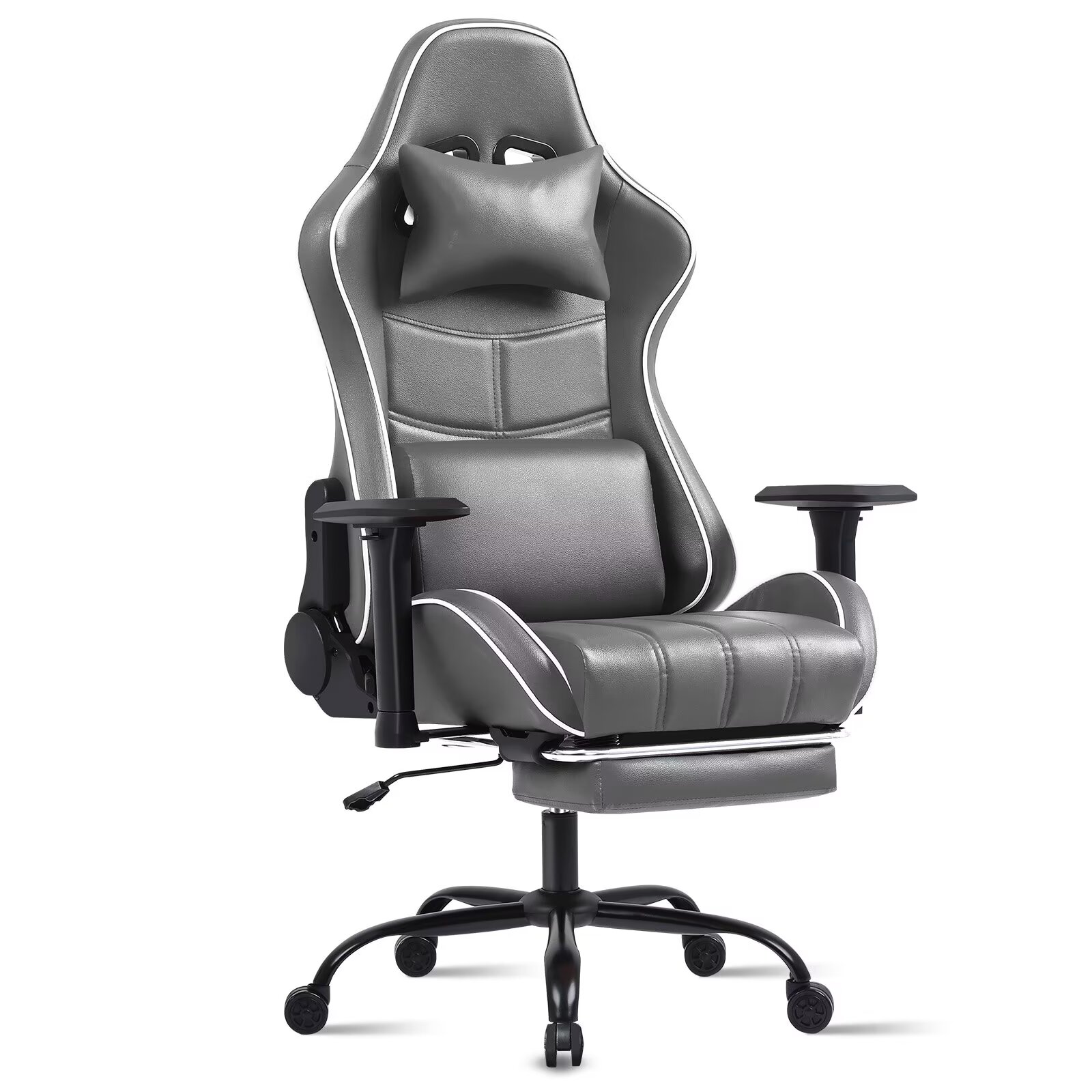 Big and Tall Gaming Chair with Footrest for Adults, Ergonomic Computer ...