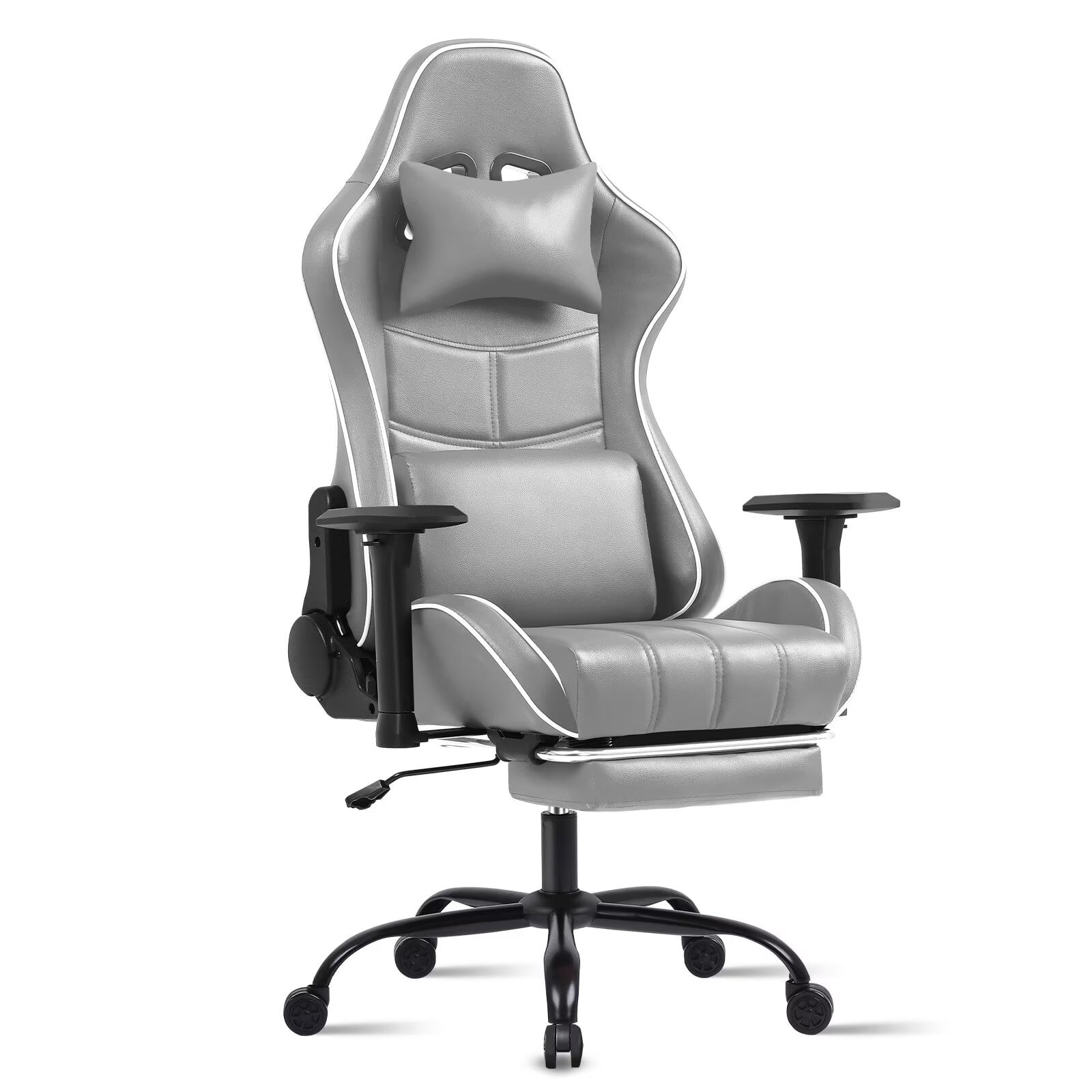 Big and Tall Gaming Chair with Footrest for Adults, Ergonomic Computer ...