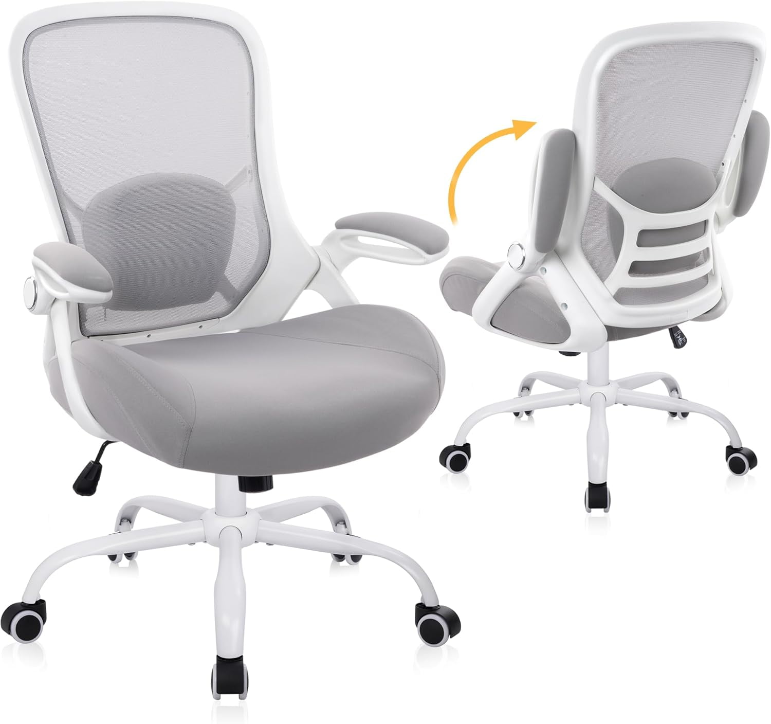 Big and Tall Heavy Duty Office Chair Thickened Seat Ergonomic Desk ...