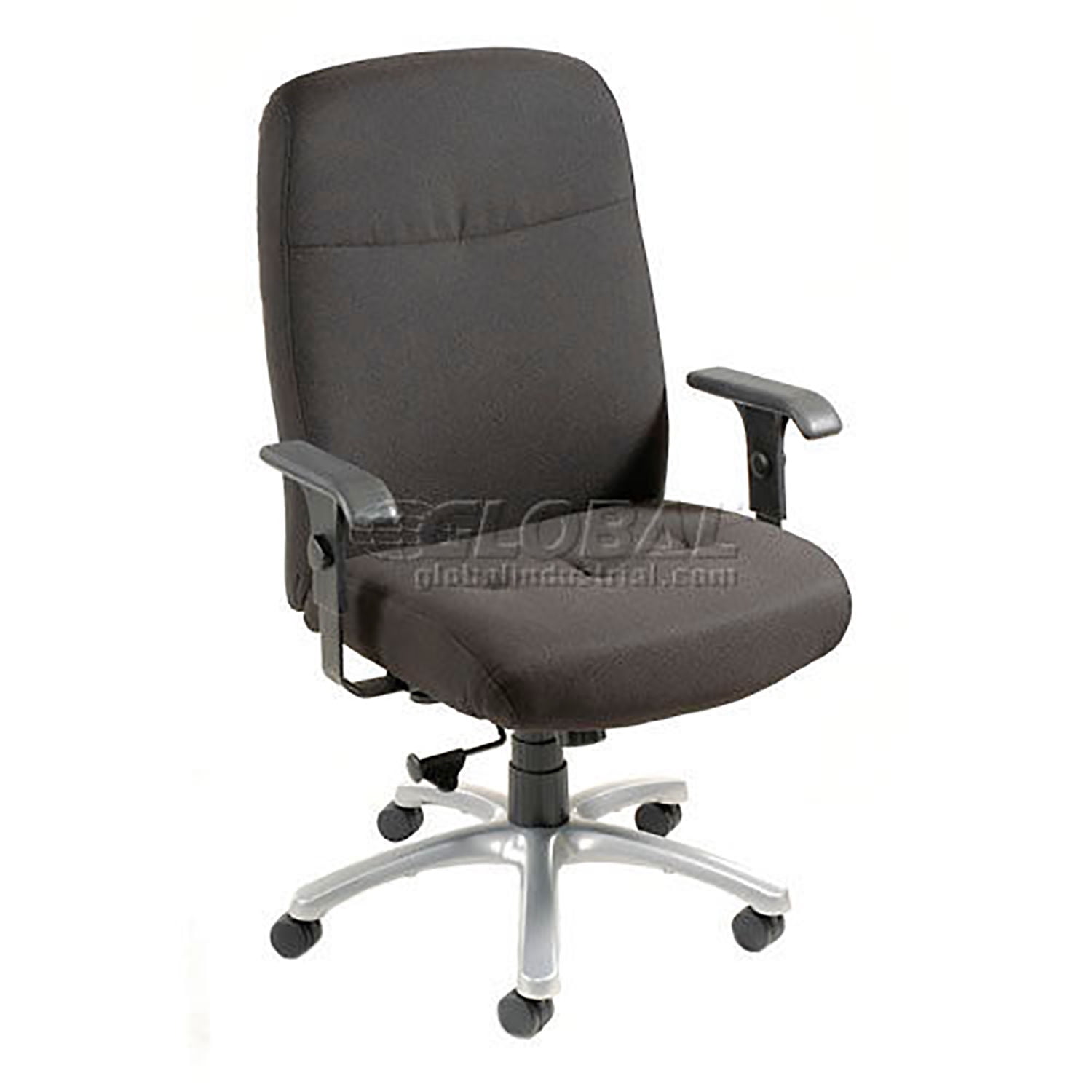 Big & Tall High Back Chair with Adjustable T-Arms, Fabric Upholstery ...