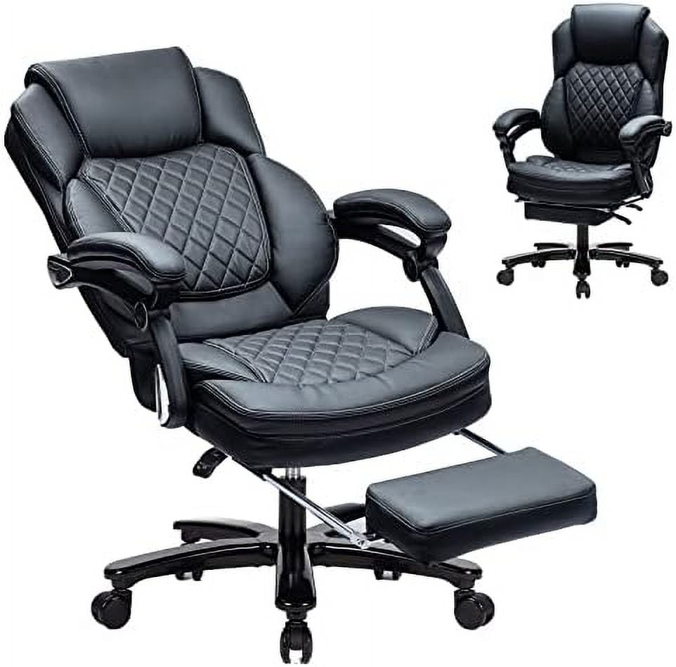Big and Tall Home Office Desk Chairs for 400lb Heavy People Ergonomic ...