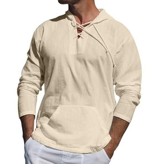 Big And Tall Hoodies For Men Button Solid Casual Loose Fit Hooded ...