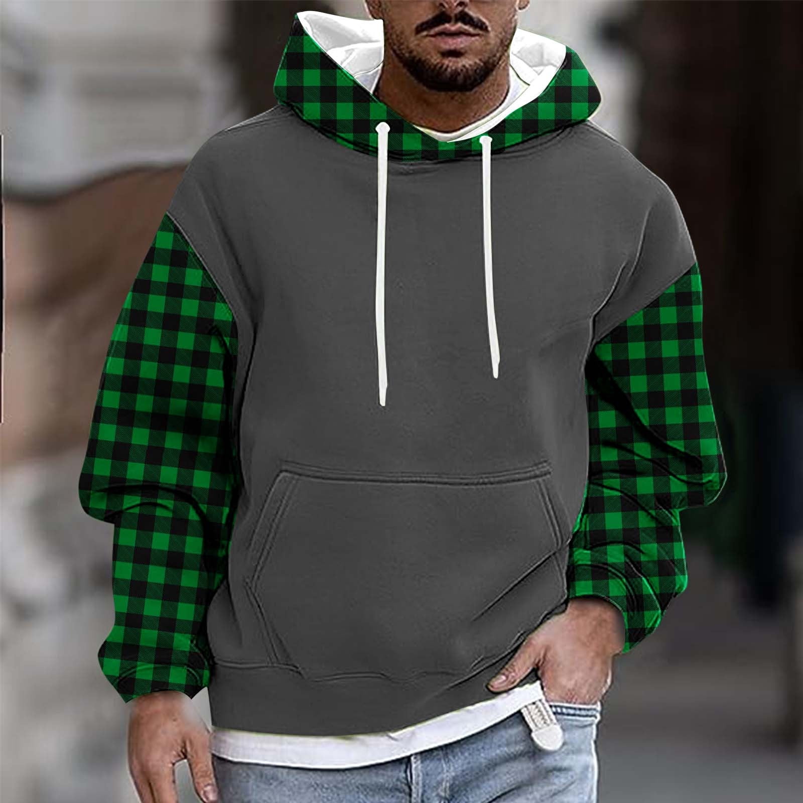 Big & Tall Hoodies for Men with Front Pocket Fleece Lined Plus Size M ...