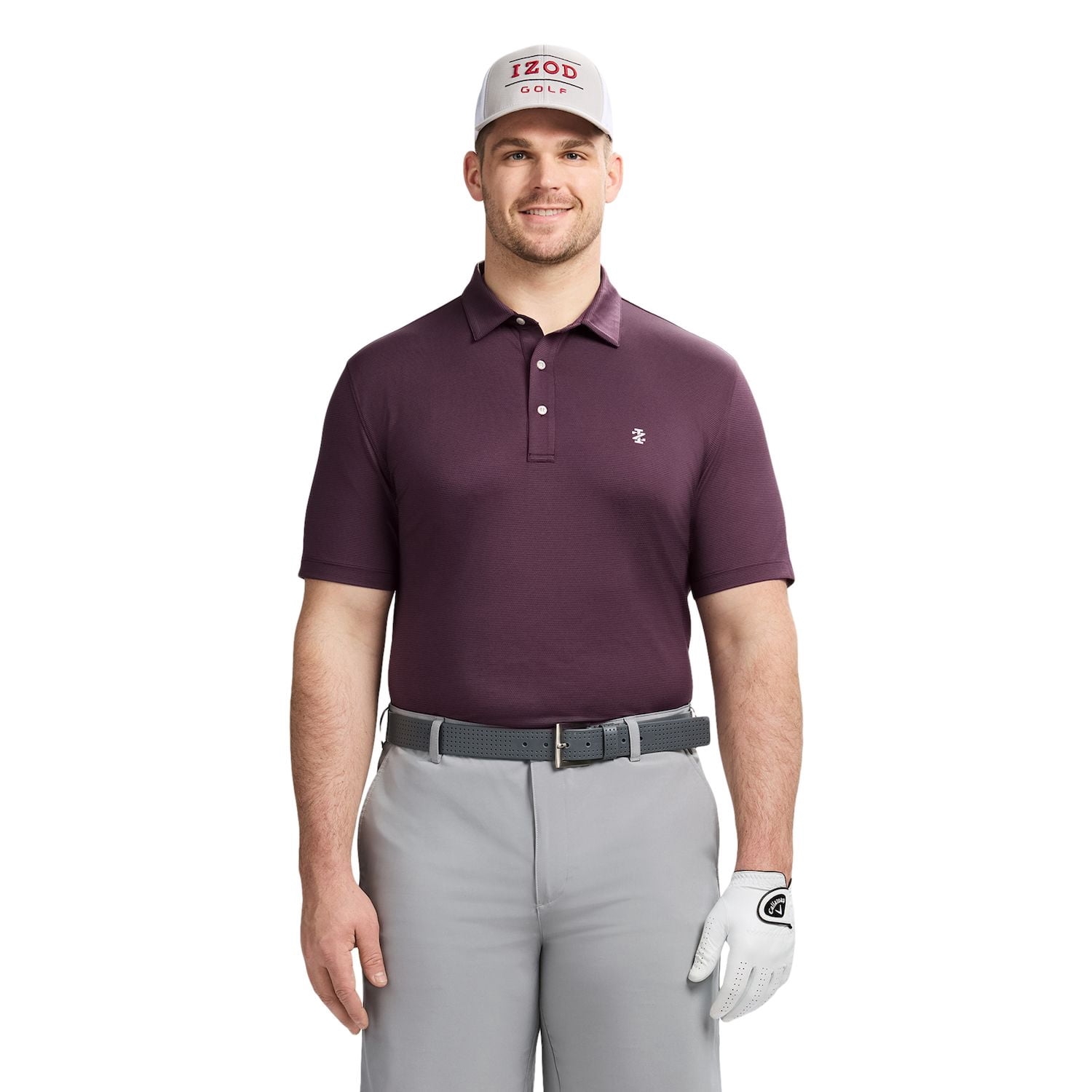 Big & Tall IZOD Swingflex Elite Golf Short Sleeve Polo Shirt Color ...