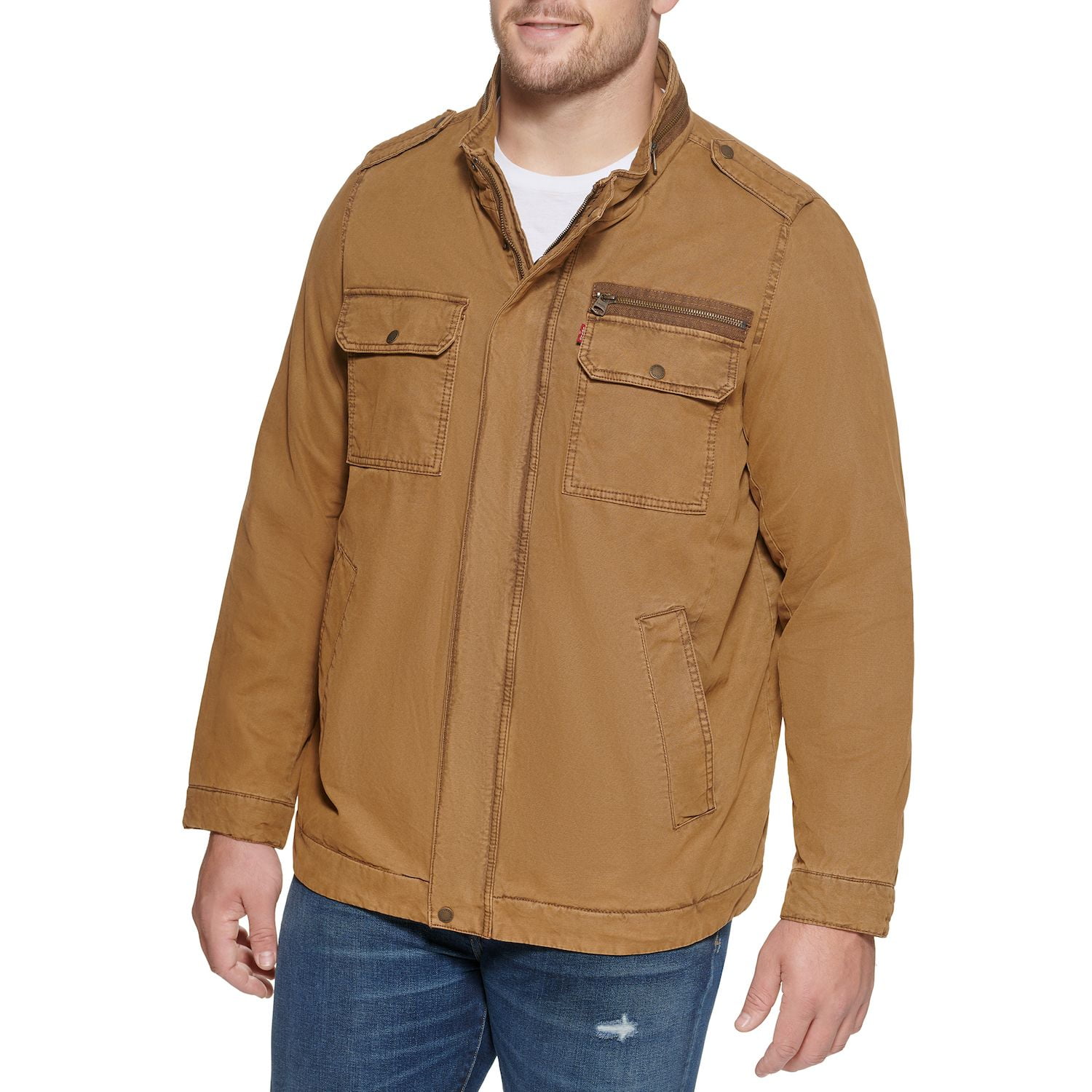 Big & Tall Levi's® Cotton Jacket Color: Brown Size: 3XB - Walmart.com