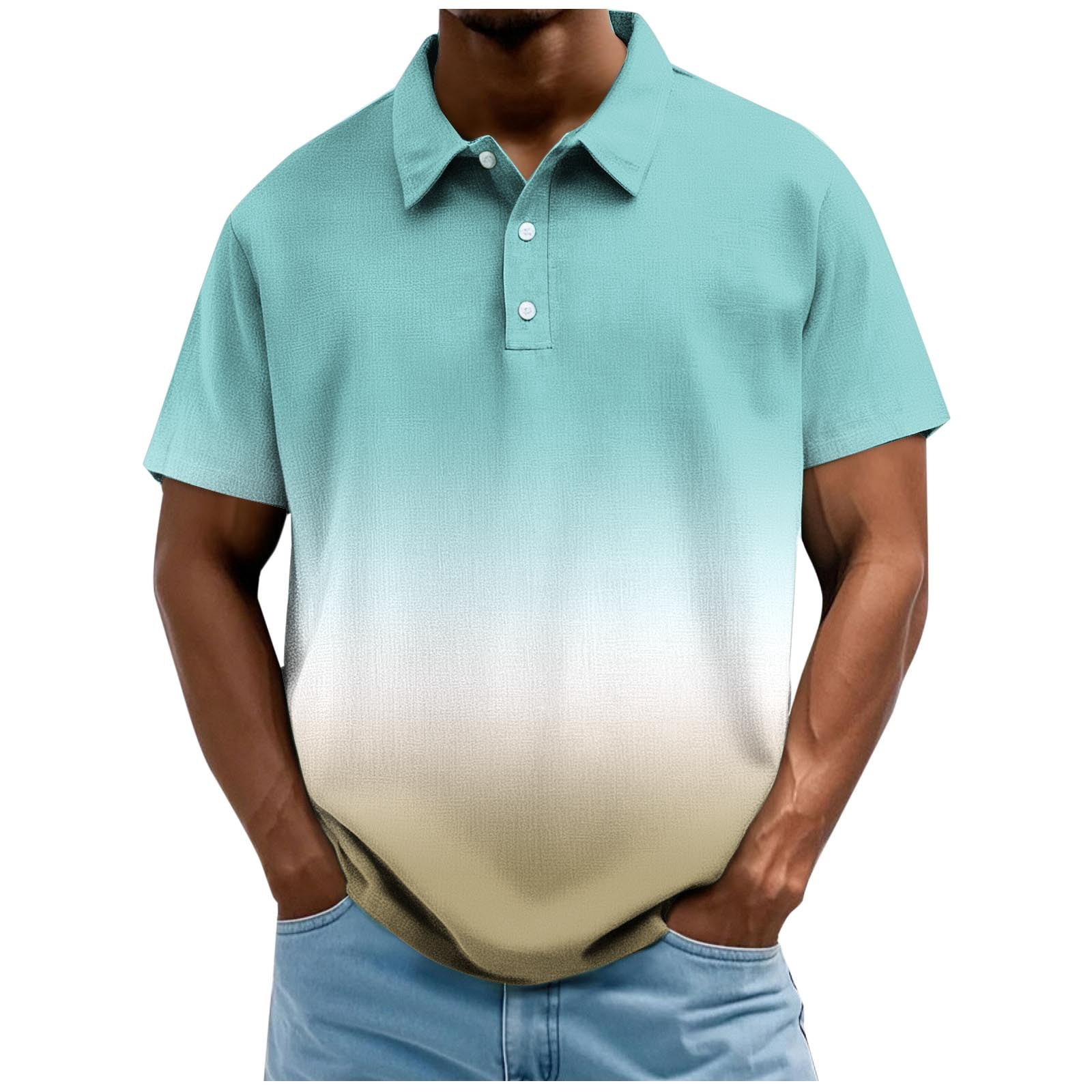 Big & Tall Men Hawaiian Shirt Short Sleeve Button Down Summer Beach ...