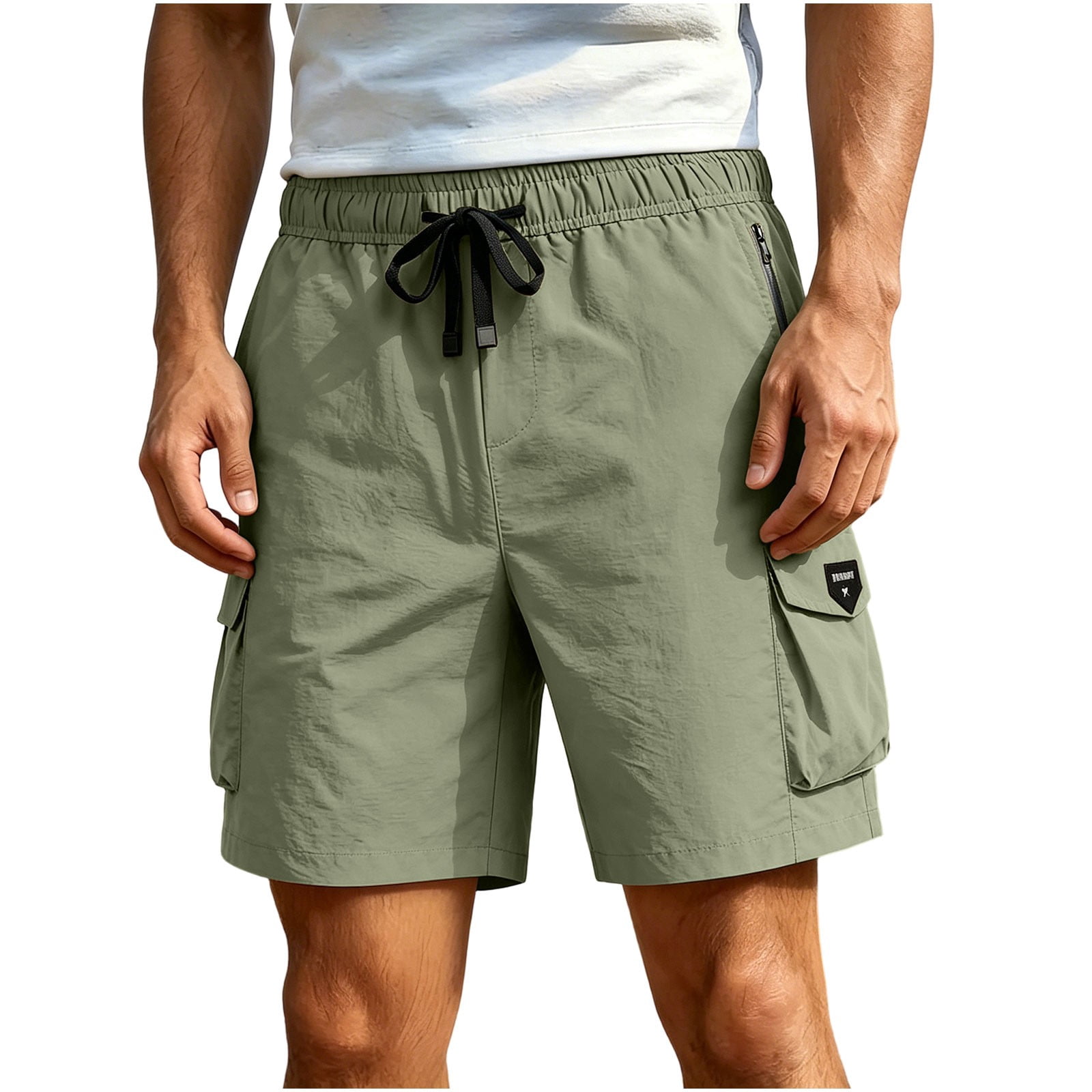 Big & Tall Men's Cargo Shorts 5 Pockets 7" Inseam Quick Dry Outdoor ...