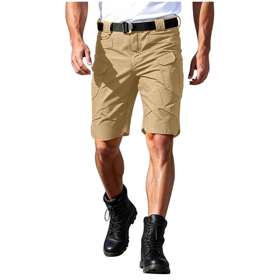 Big & Tall Men's Cargo Shorts Ripstop Summer Hiking 10" Inseam Water ...